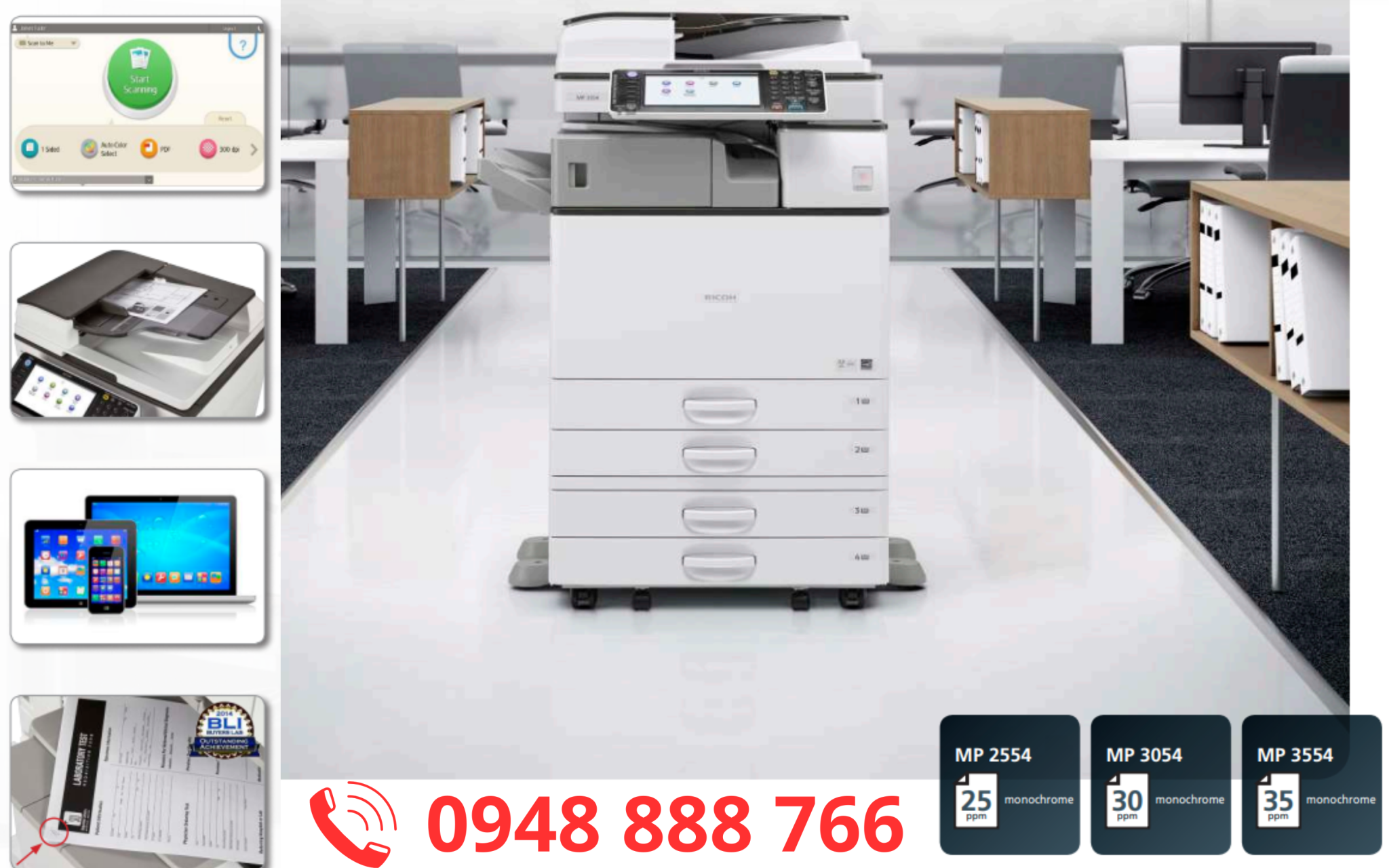 Máy Photocopy Ricoh MP 3554 | Đa Phú Quý