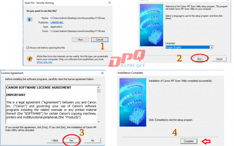 Download và cài đặt phần mềm mf và mf scan utility | Đa Phú Quý