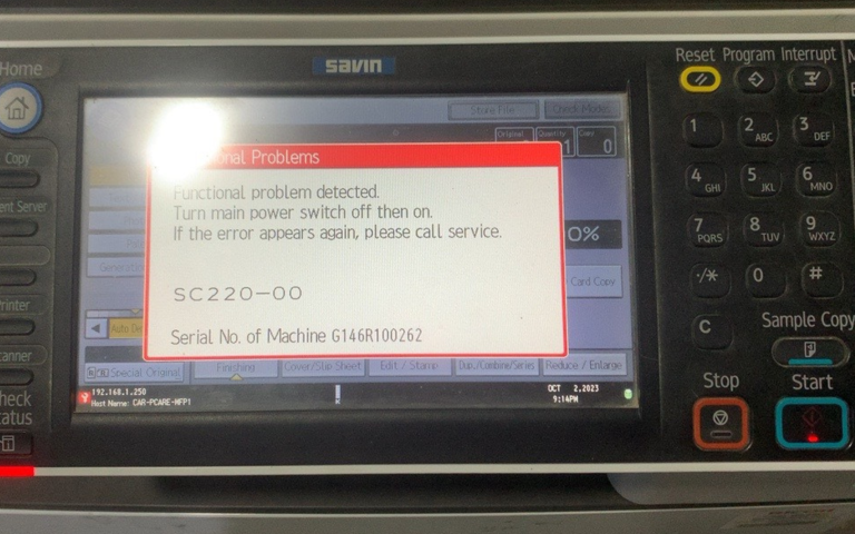 Cách khắc phục lỗi SC 220 trên máy photocopy Ricoh nhanh chóng | Đa Phú Quý