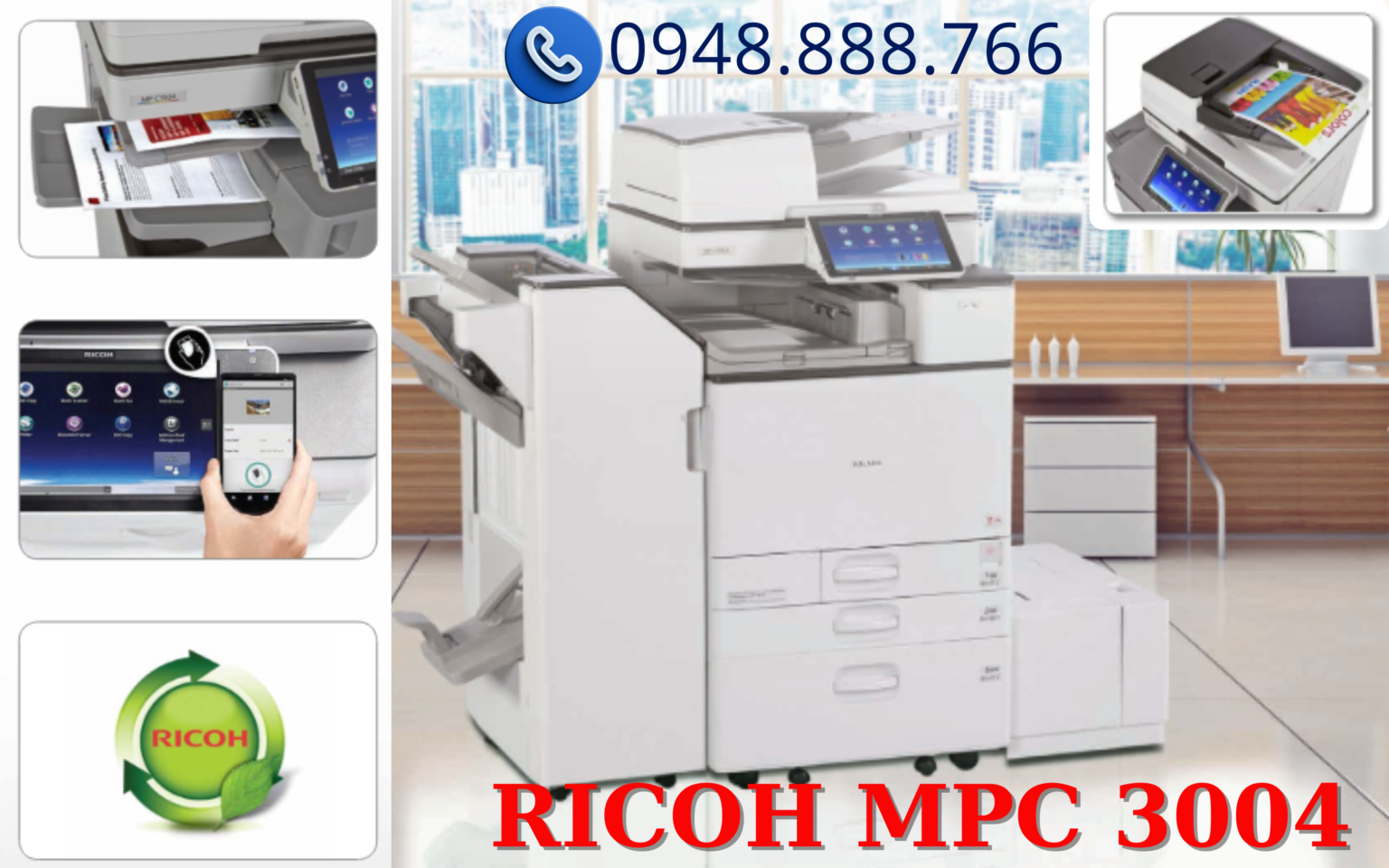 Máy photocopy Ricoh MP C3004 | Đa Phú Quý